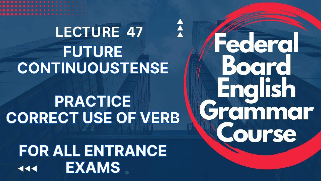 Future continuous tense Correct use of verbs - YouTube