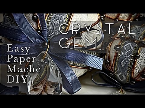 Crystal gem. Easy Paper Mache. DIY. #diy #craft #handmade - YouTube