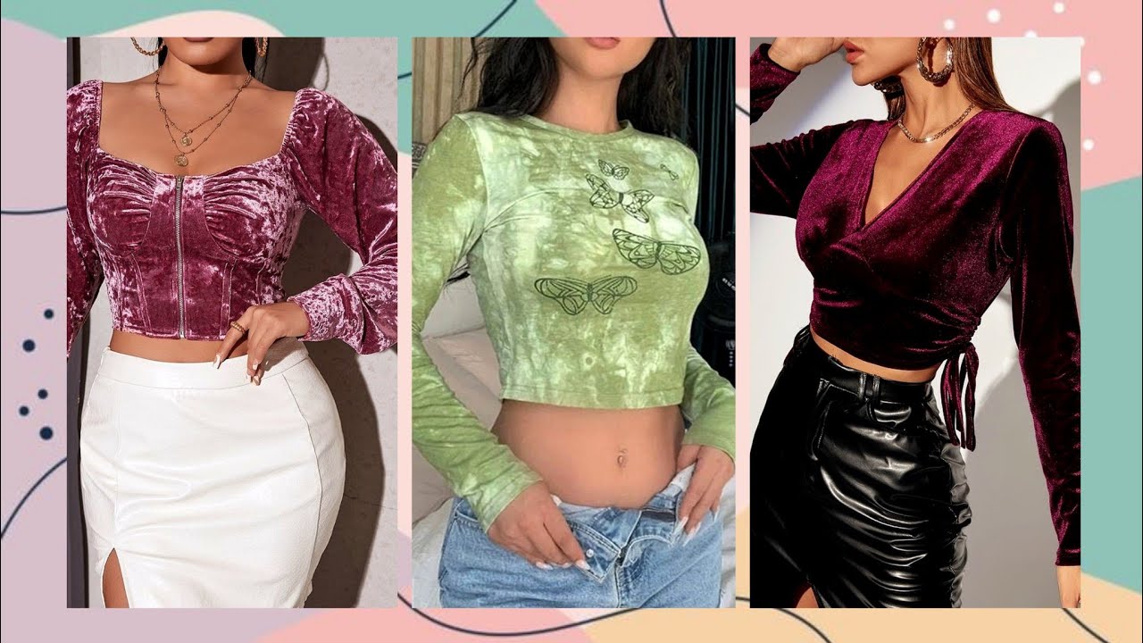 30 Best velvet tops Design images/Gorgeous Women's velvet top Ideas ...