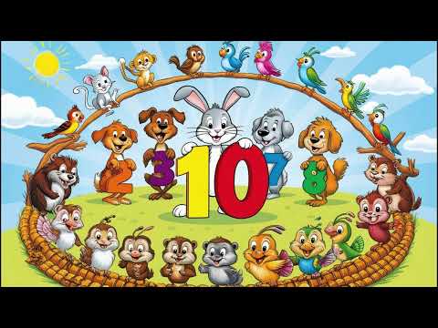 Counting to 10 with Animal Friends! 🐶🐱🐸 #music #song #greenscreen