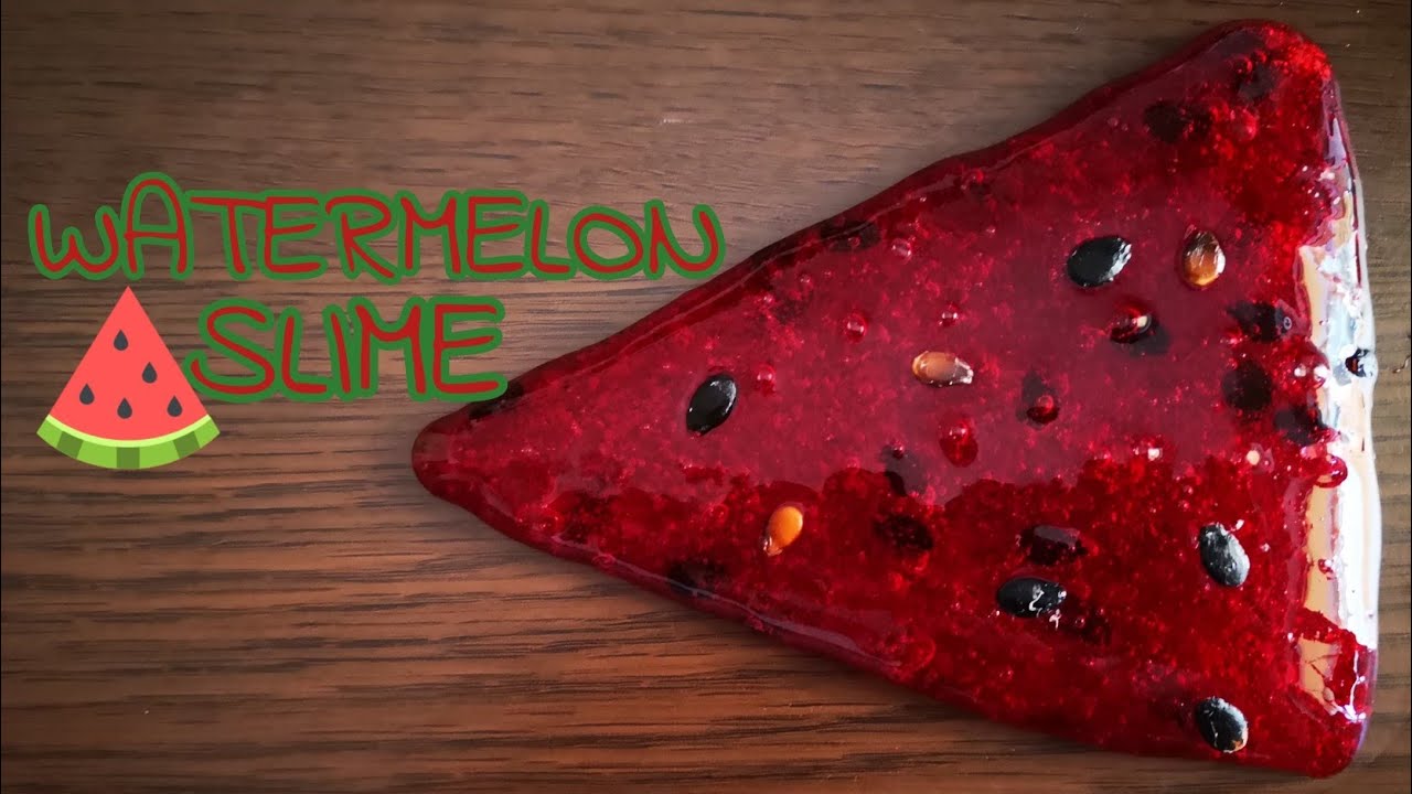 HOW TO MAKE WATERMELON SLIME | SATISFYING FOOD SLIME🍉 - YouTube