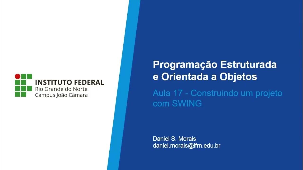PEOO - Construindo um projeto java com Swing. - YouTube