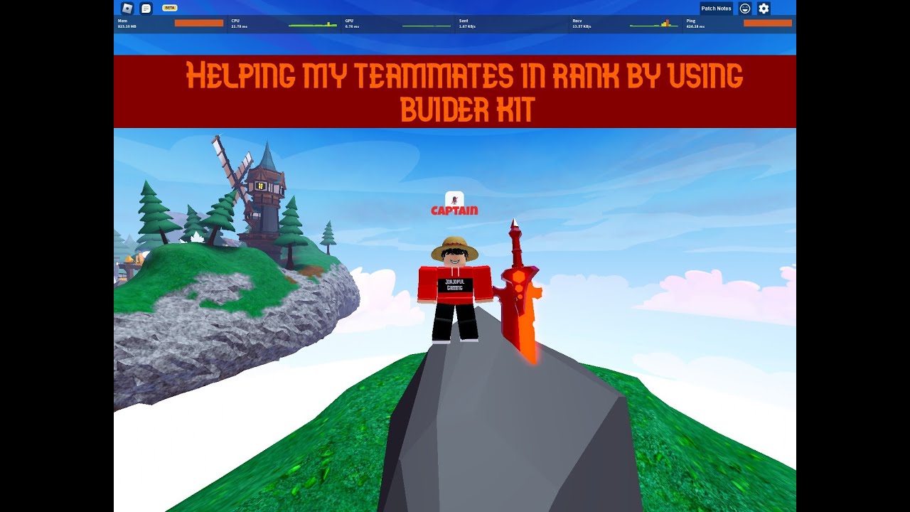 I Used Builder Kit To Help My Teammate's In Rank (Roblox Bedwars) - YouTube