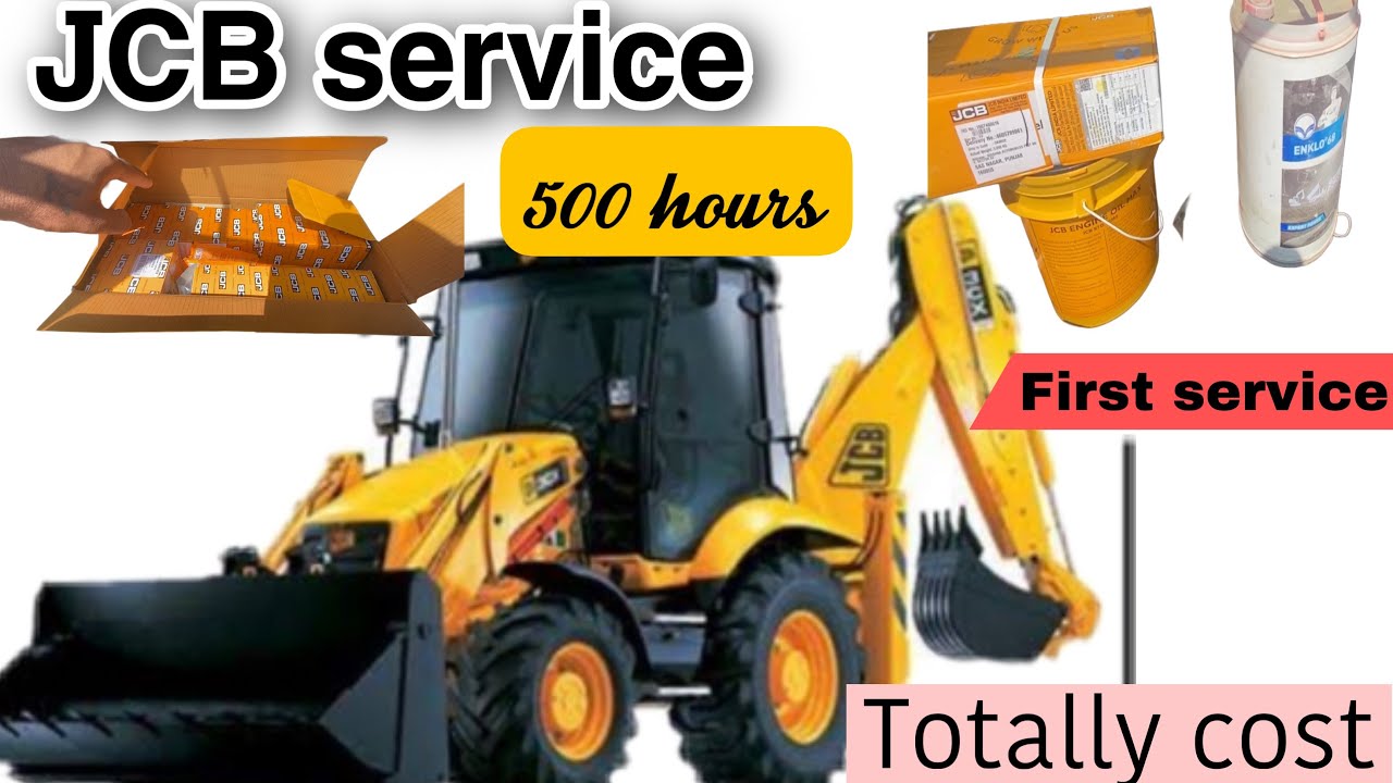 JCB 500 hours first service totally 💯 cost you tube channel subscribe ...