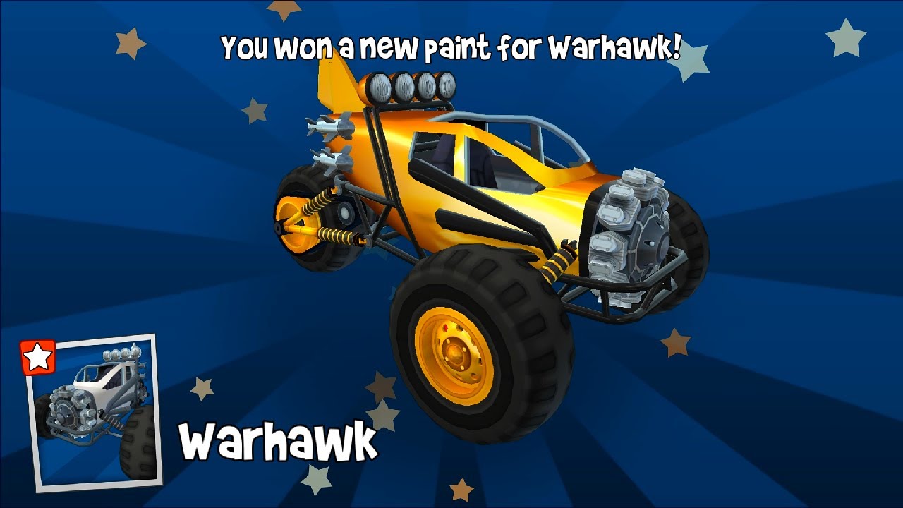 Warhawk Gold Skin | Beach Buggy Racing 2 Mobile - YouTube