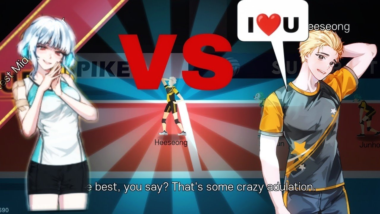 ISABEL vs MB HEESEONG the spike volleyball story ️😱 - YouTube