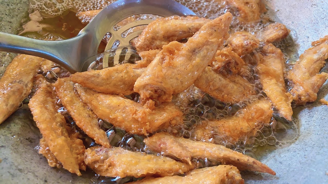 Crispy Chicken Wing Recipe | ចុងស្លាបមាន់បំពងស្រួយឆ្ងាញ់ | Sinan ...
