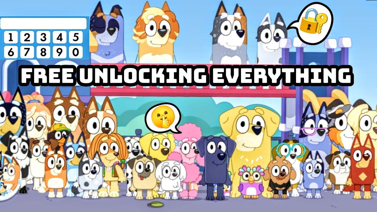 Bluey Let's Play Free Unlocking Everything Using This Key Bluey Let's ...