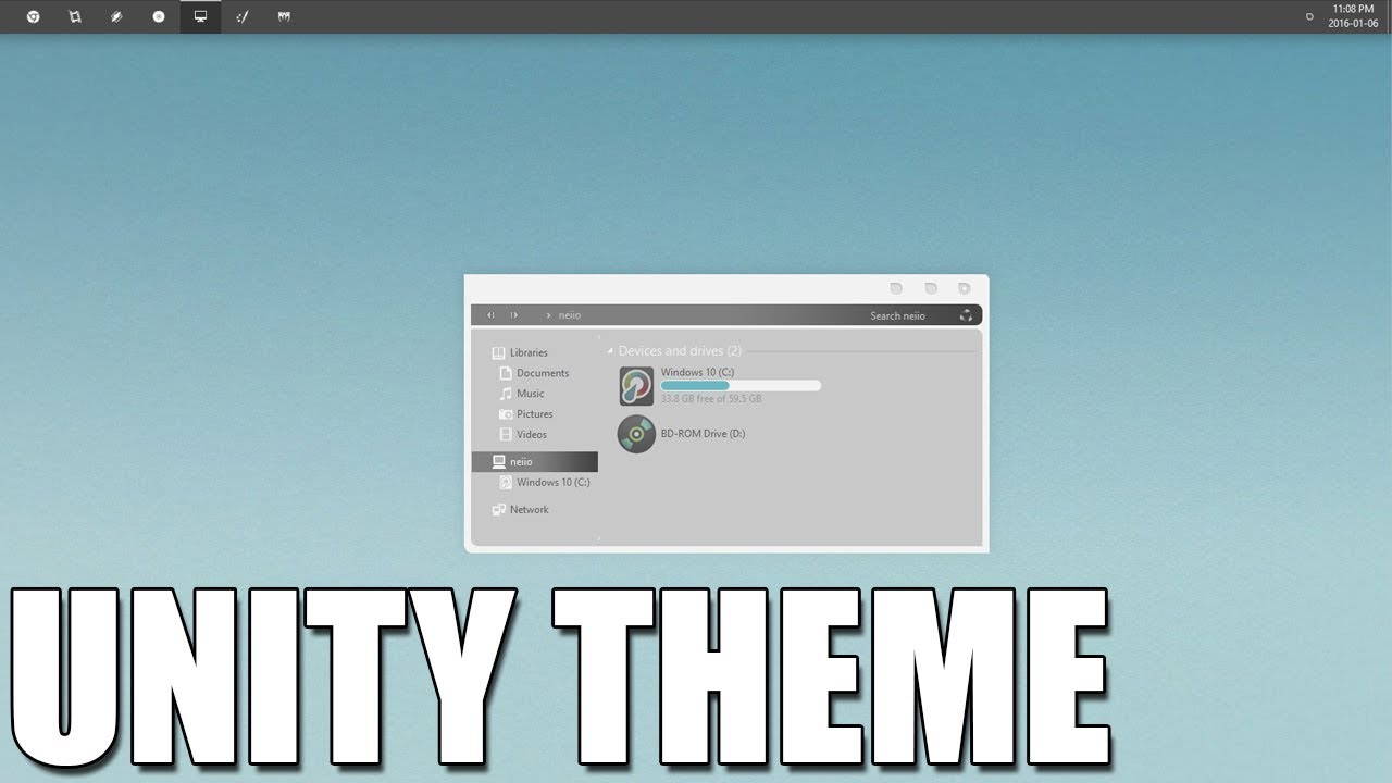 Windows10 Unity 2016 Light Theme Skinpack Tutorial 2017 | Unity 2016 ...