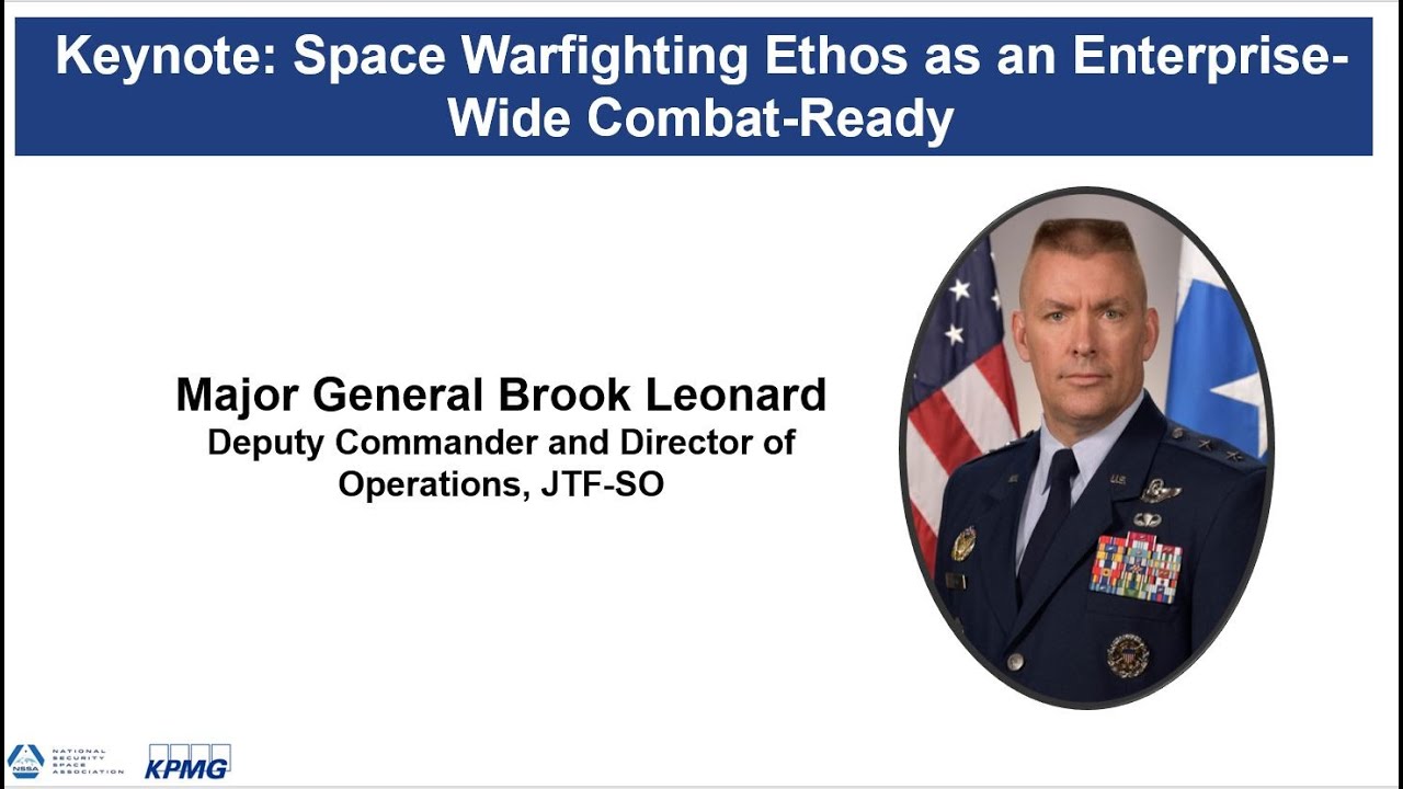 Maj Gen Brook J. Leonard, USAF | Keynote | Guardian and IC Space ...