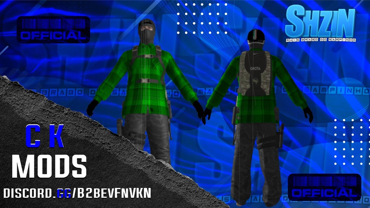 SKIN DO ZEZIN DA GROTA #V1 !!! 🇵🇪🏞️ - SAMP/MTA 💸🥋 - BY SHZIN !! - YouTube