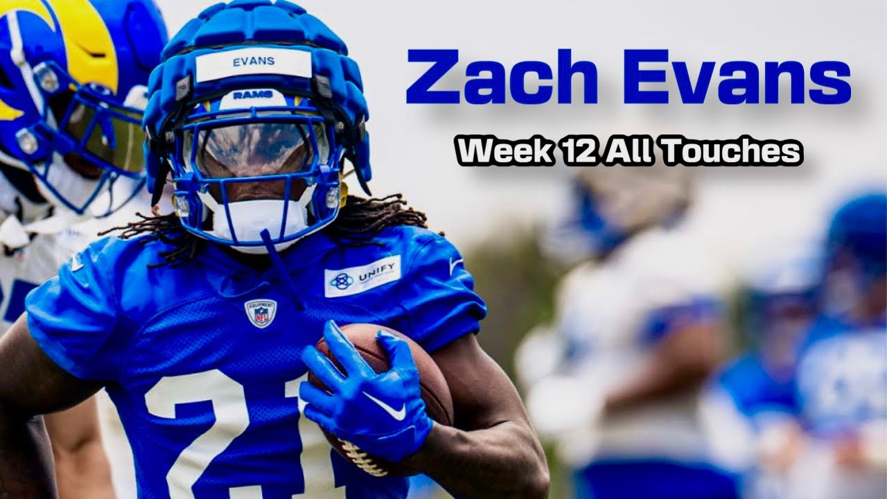 Zach Evans Week 12 ALL touches | Week 12 NFL Highlights | Rookie Year ...