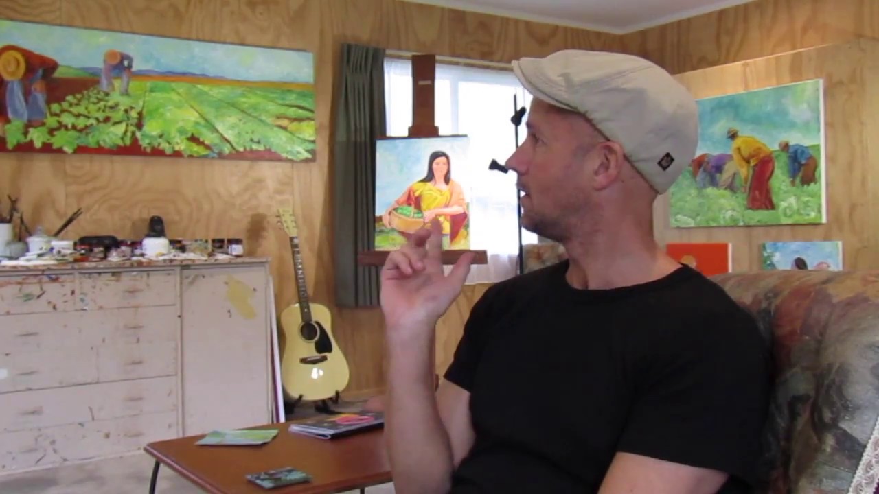 Bryce Brown Studio Tour. Figure + Land exhibition work. - YouTube