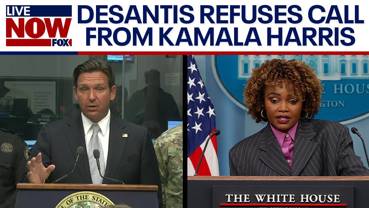Hurricane Milton: Florida Gov. Ron DeSantis refuses call from VP Kamala ...