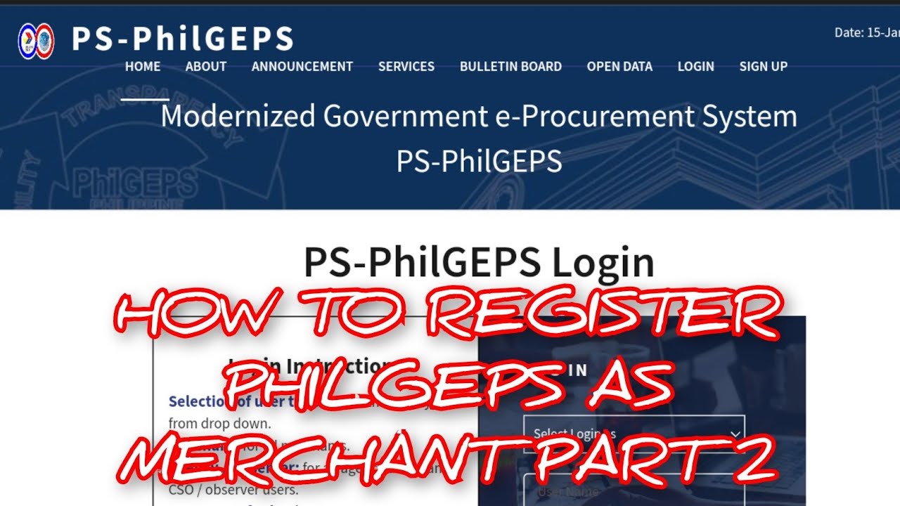 How To Register Philgeps As Merchant Part 2 - YouTube