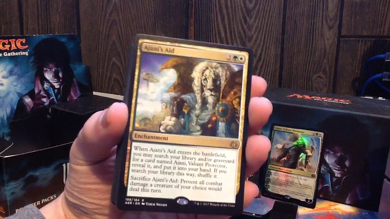 MTG Opening - Aether Revolt Ajani Valiant Protector Unboxing/Opening ...