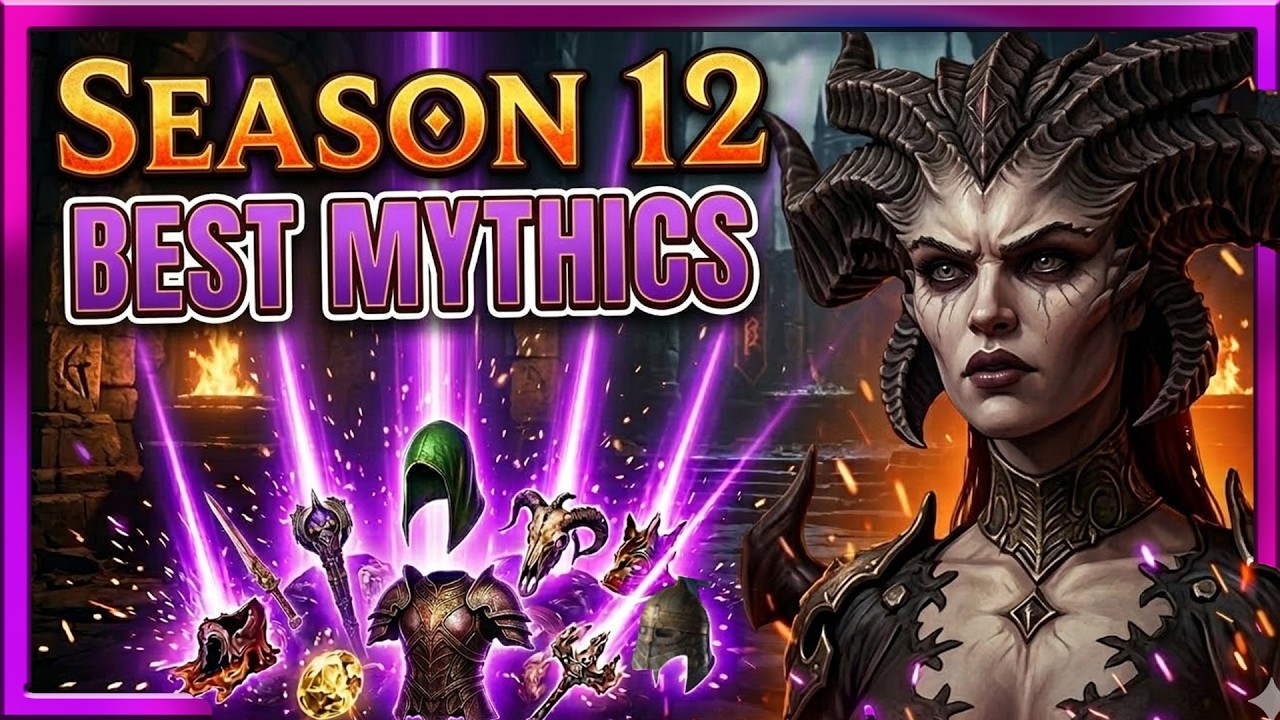 Diablo 4 Season 12 Best Mythics to USE : ALL Classes Mythic Tierlist ...