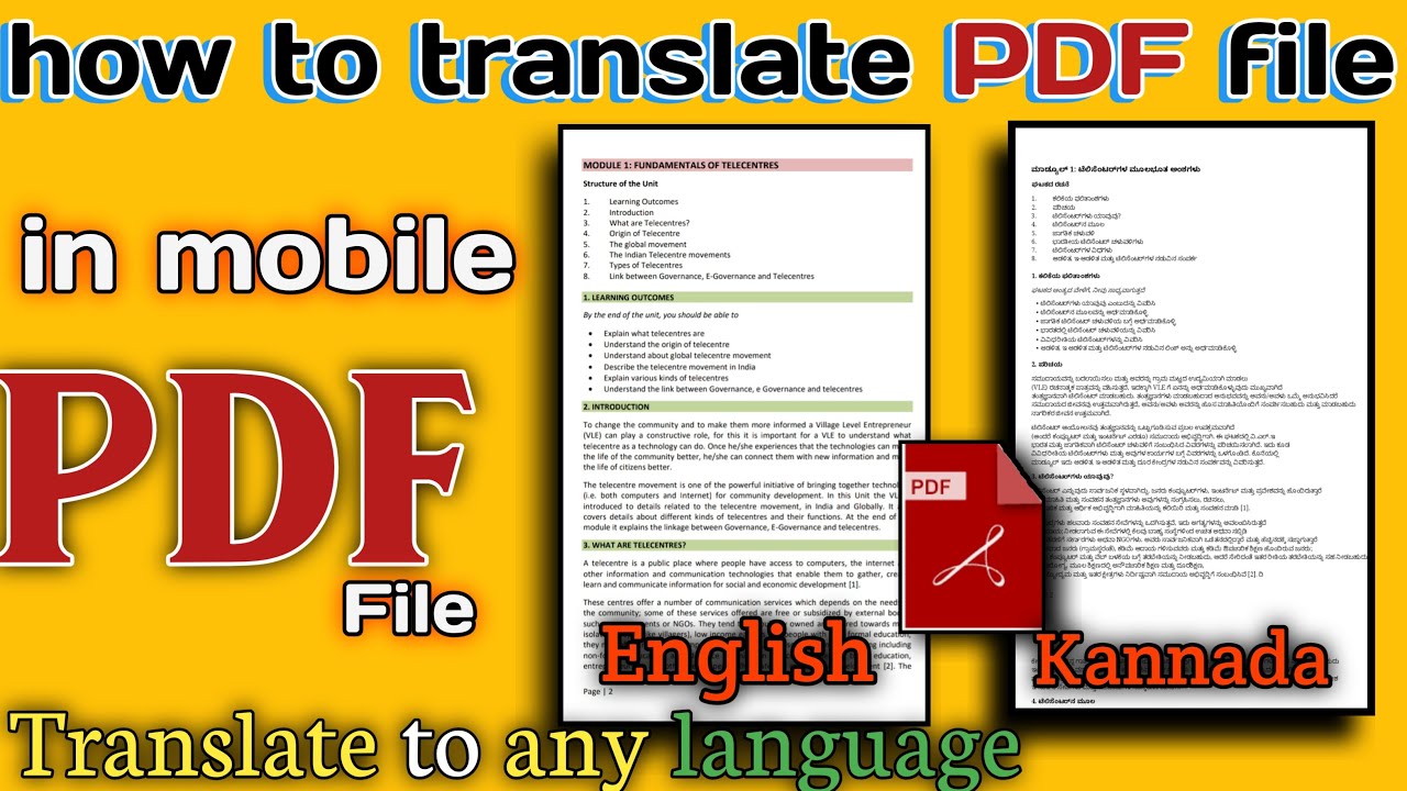 Translate any PDF book to any language|how to translate book,dox,ppt ...