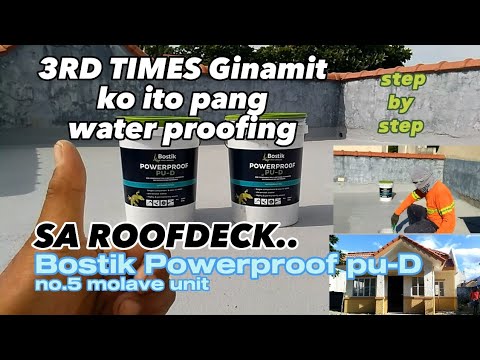 3rd times I've Use Bostik Power proof for roofdeck water proofing ...