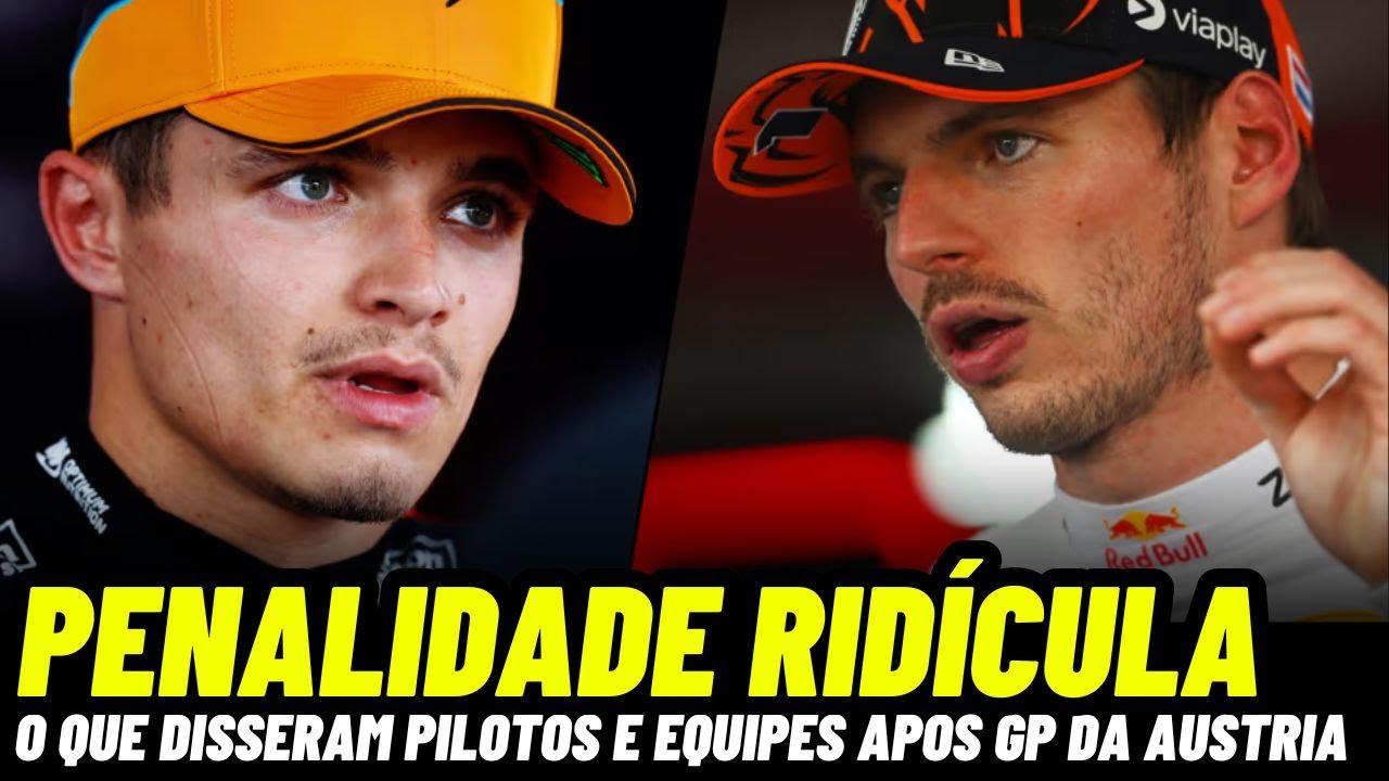 VERSTAPPEN ACIMA DA LEI? MCLAREN E REDBULL REAGEM AO ACIDENTE COM NORRIS NA ÁUSTRIA - FORMULA 1 ...