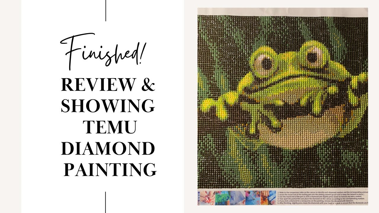 Temu Diamond Painting Finished! Jungle Frog/ Tree Frog #temu - YouTube