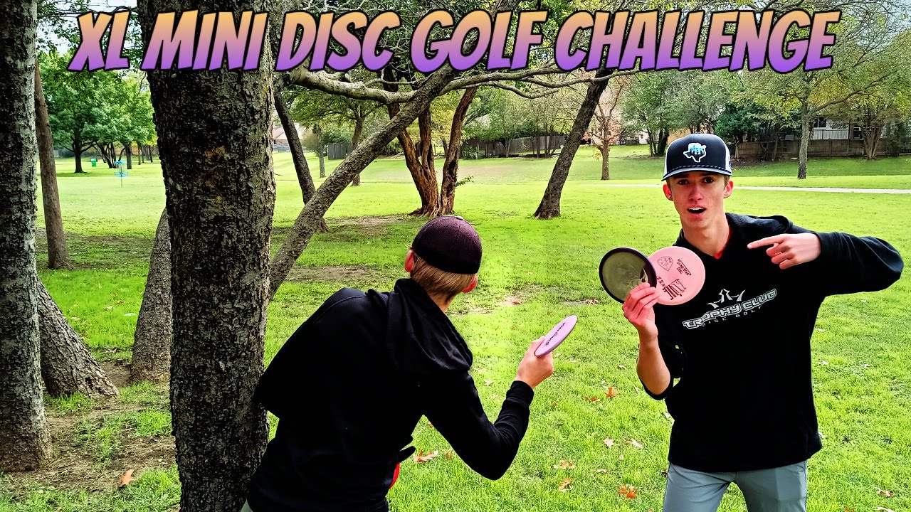 How FAR can these go!? XL mini disc golf challenge (9 hole challenge ...