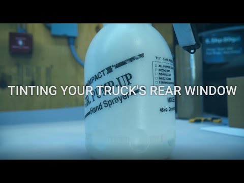 How To Install Precut Window Tint - Rear Truck Window - YouTube