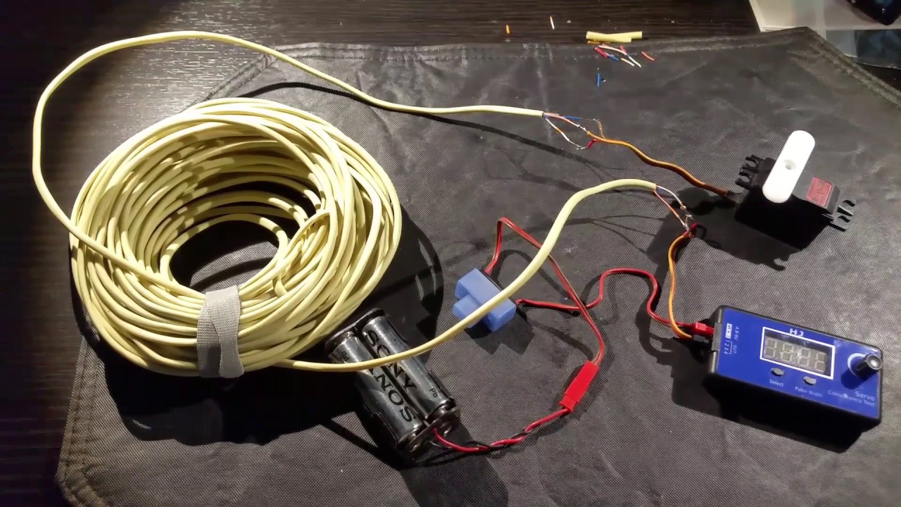 LONG cable test on the remote servo - YouTube