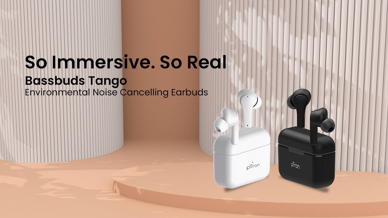 pTron Bassbuds Tango TWS Earbuds with 50ms Low Latency Movie Mode ...