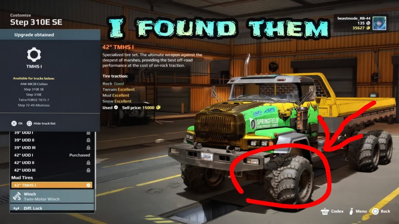 Expeditions: A Mudrunner Game – Step 310E SE mud tires. - YouTube