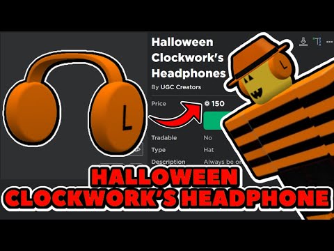 Roblox UGC Halloween Clockwork's Headphones *150 Robux* - YouTube
