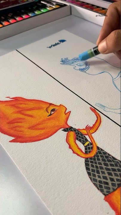 Drawing Ember & Wade😳 UsInG OiL PasTeLs Part 2 - YouTube