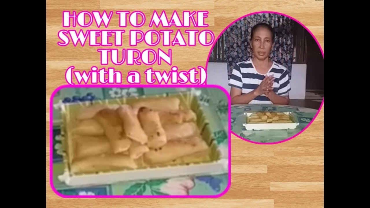 HOW TO MAKE SWEET POTATO TURON (with a Twist) - YouTube