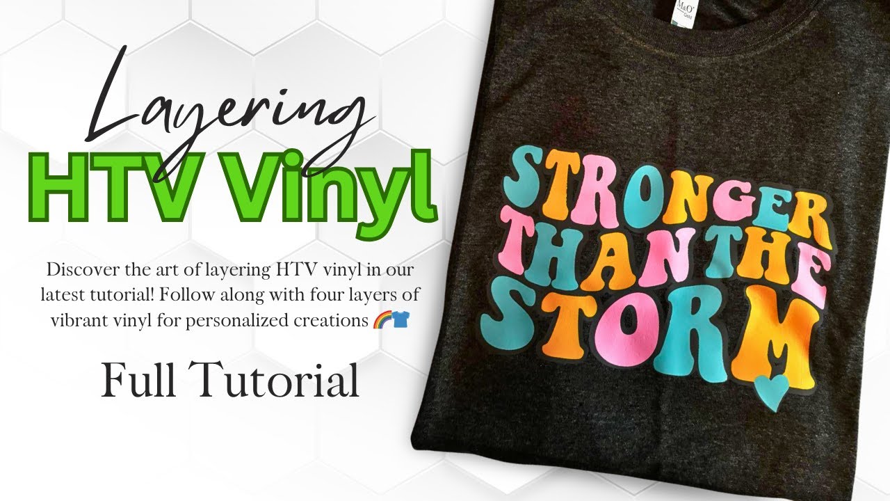 Layering HTV Vinyl with Heat Press TUTORIAL - YouTube