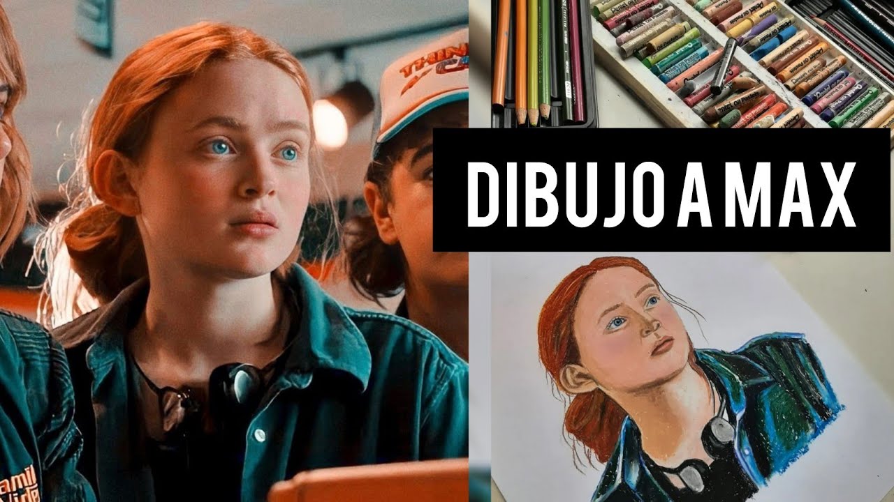MAX DE STRANGER THINGS DIBUJADA CON OLEOS PASTEL | LAURA VERONICA - YouTube