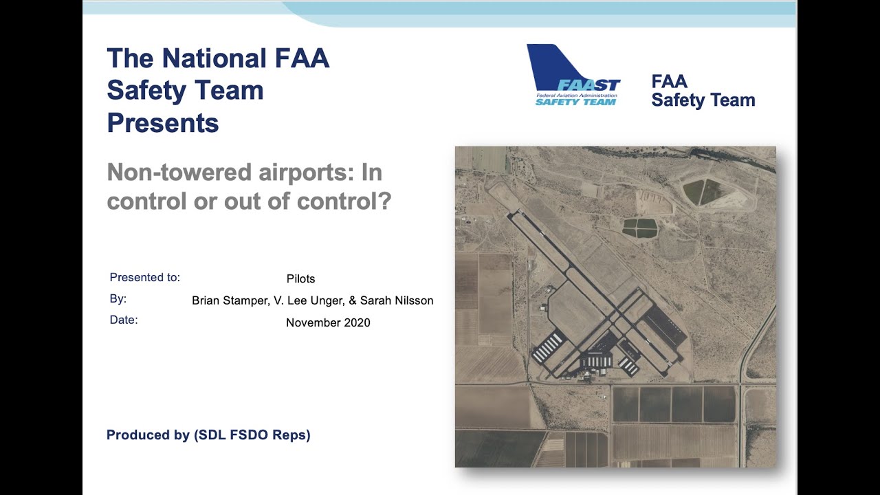 FAA non towered generic - YouTube