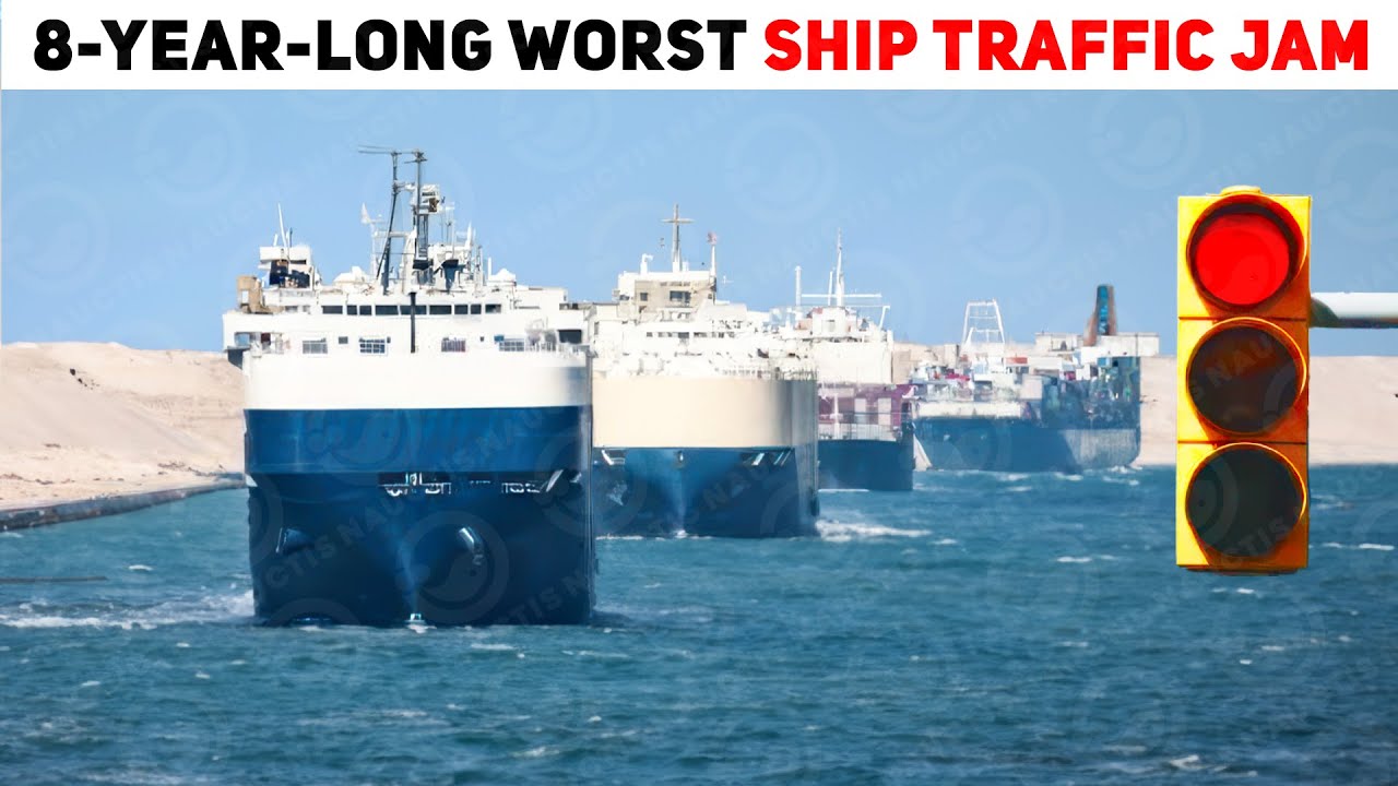 8-Year SHIP Congestion: The World's Longest Ship TRAFFIC JAM EVER - YouTube