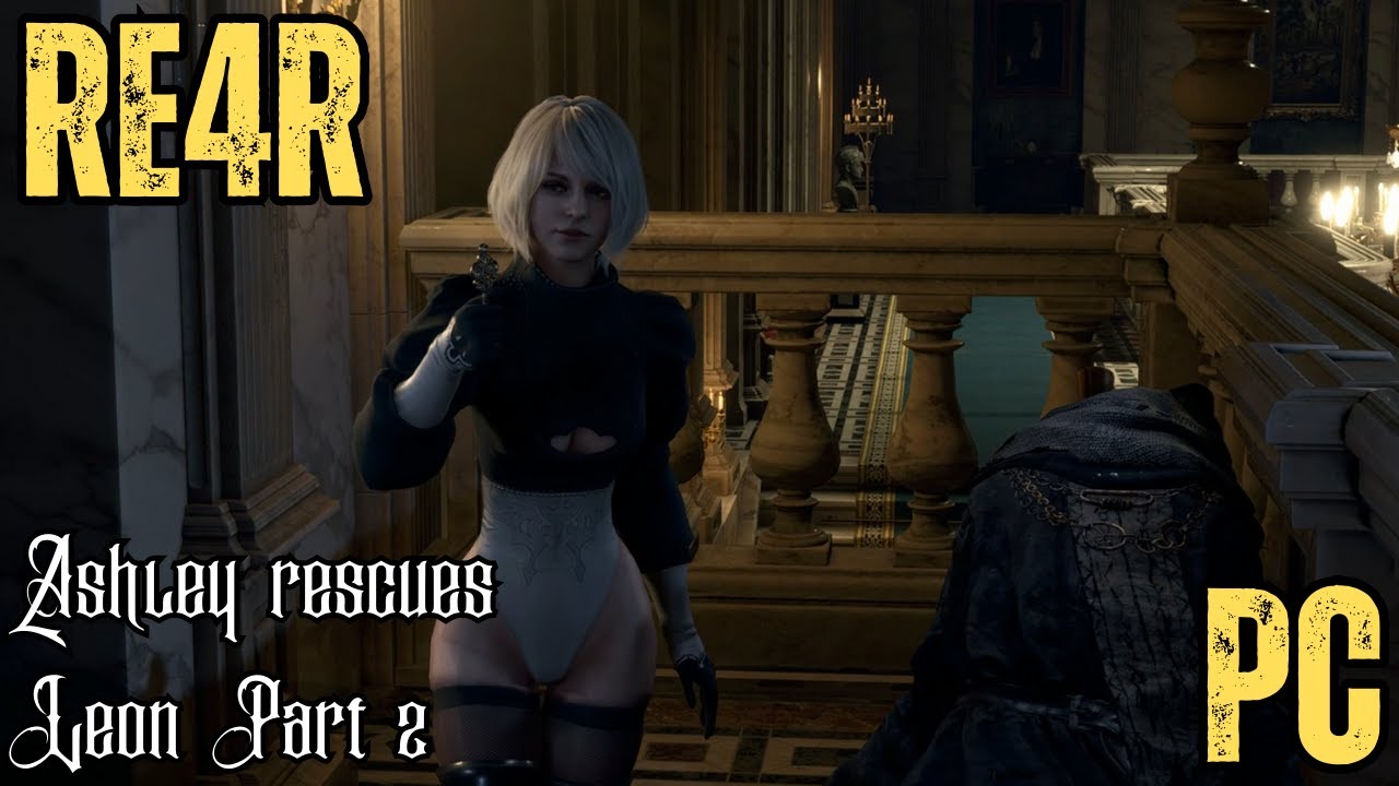 Ashley rescues Leon (Part 2) | Resident Evil 4: Remake PC - YouTube