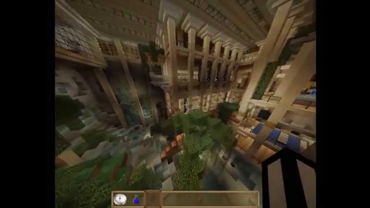 Grande base souterraine minecraft (redstone, ascenseur, piscine ...