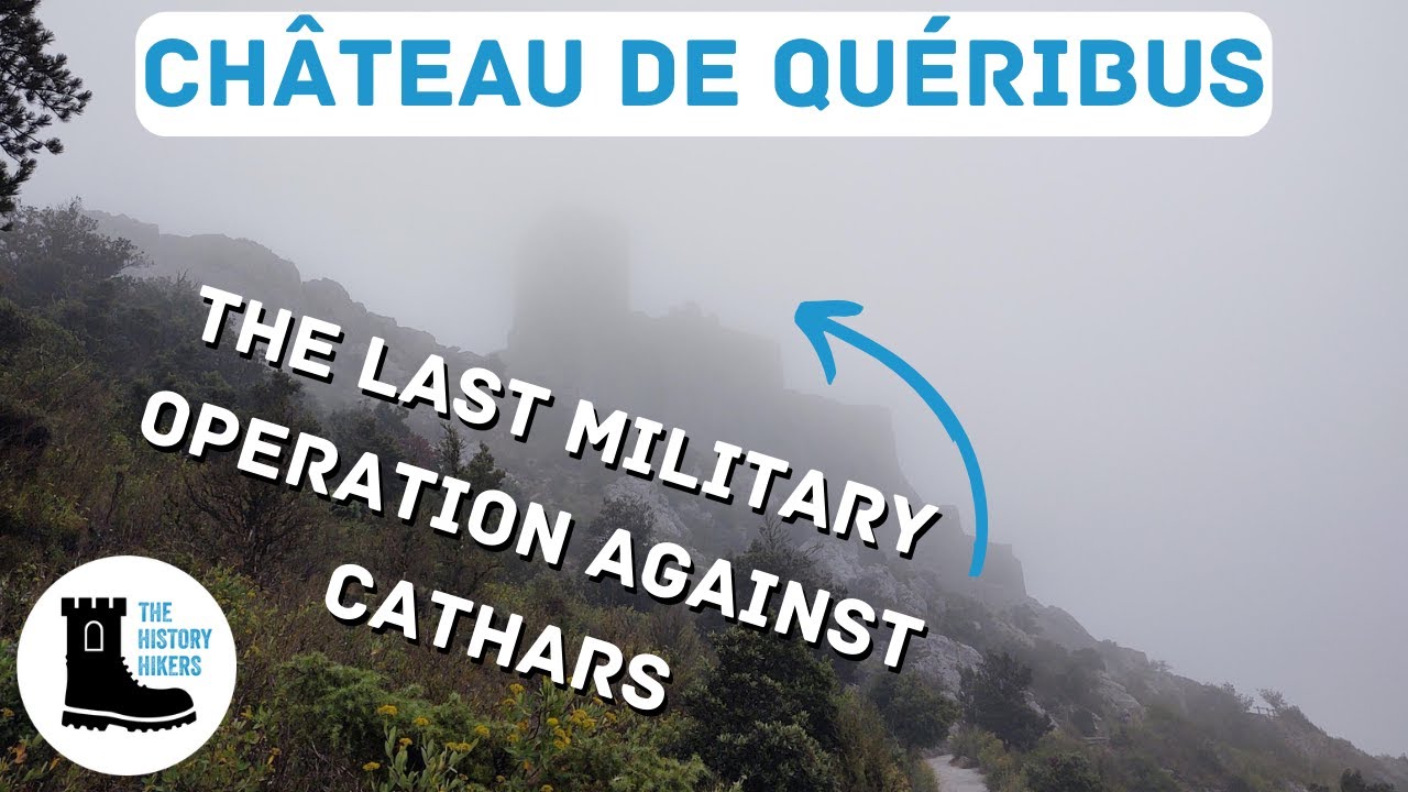 Cathar stronghold hidden in the mist | Castle of Quéribus - YouTube