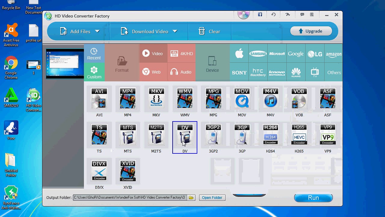 how to covert video to another farmat like HD - YouTube
