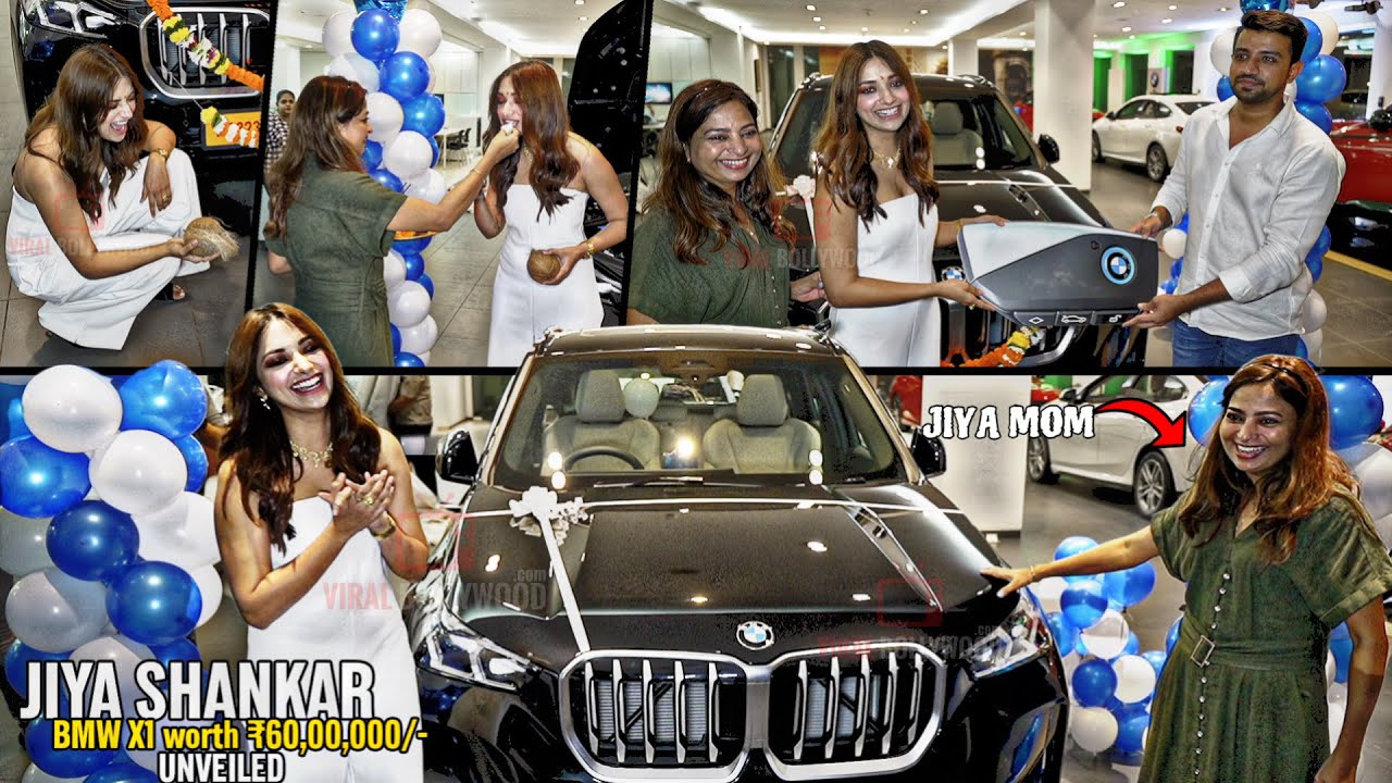 Jiya Shankar Buying her FIRST New BMW X1 Car worth ₹60,00,000/- with her Hard Earned Money - YouTube
