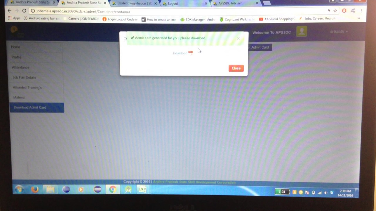 APSSDC JobFair Registration Process - YouTube