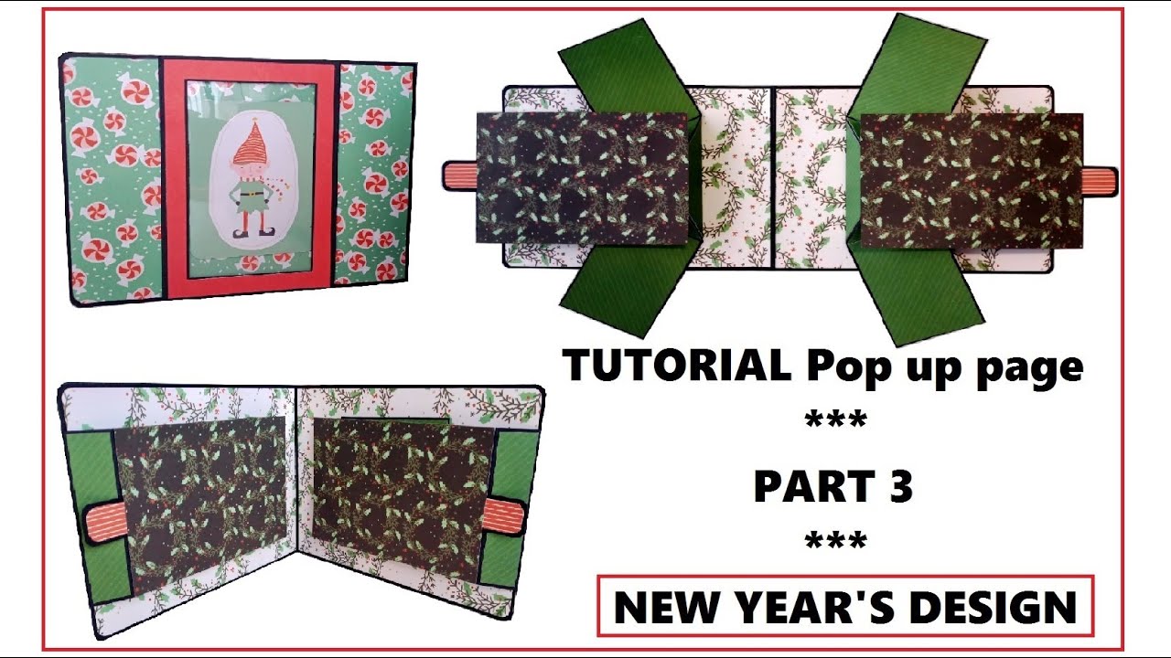 Scrapbook New years design/ Interactive photo album / Master class Pop ...