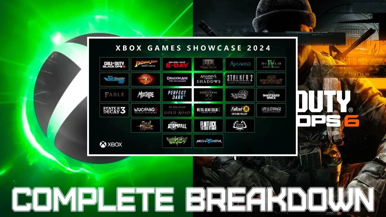 A Complete Breakdown - Xbox Game Showcase & Black Ops 6 Direct in 12 ...