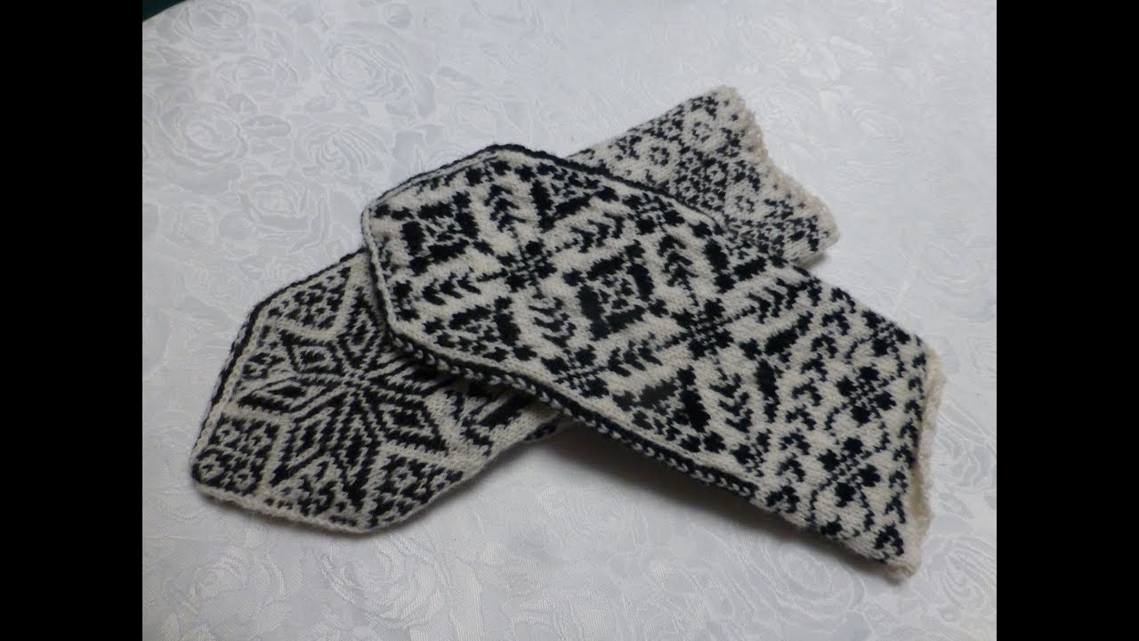 Knit fine norwegian selbu mittens, step 2 increase for the thumb and ...