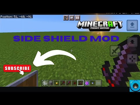 SIDE SHIELD MOD FOR MINECRAFT || POCKET EDITION || @aTerroRR @NizGamer ...