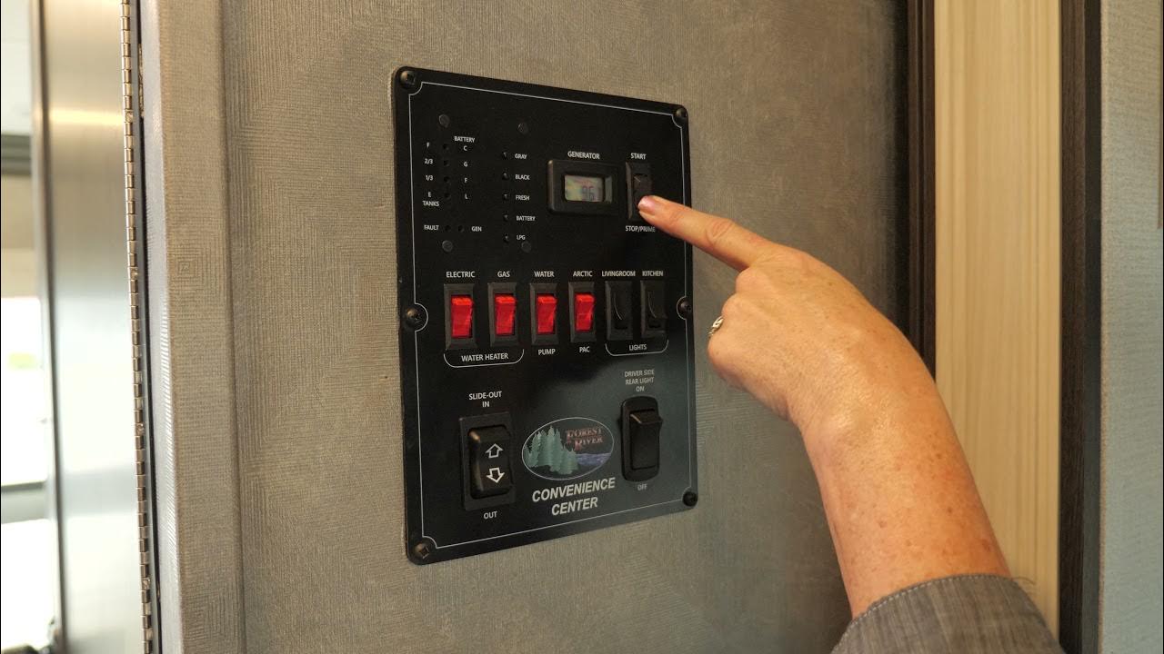 RV Rental Motorhome Control Panel and Generator Usage - YouTube