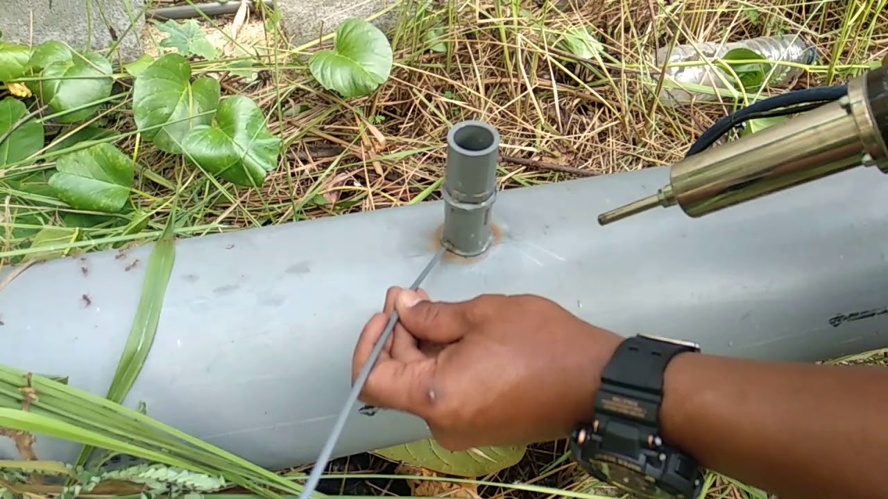 Cara mengelas pipa PVC, las pipa pvc - YouTube