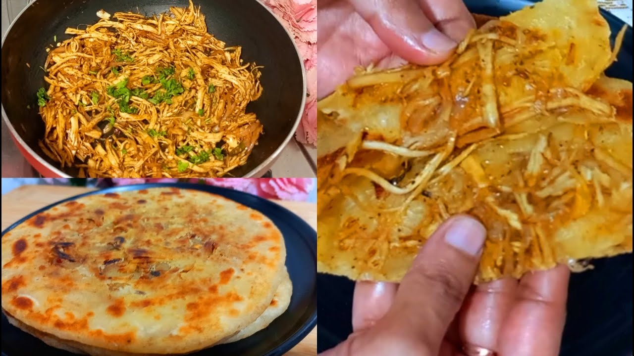 Chicken Crunchy Paratha Recipe चिकन क्रंची पराठा रेसिपी - YouTube